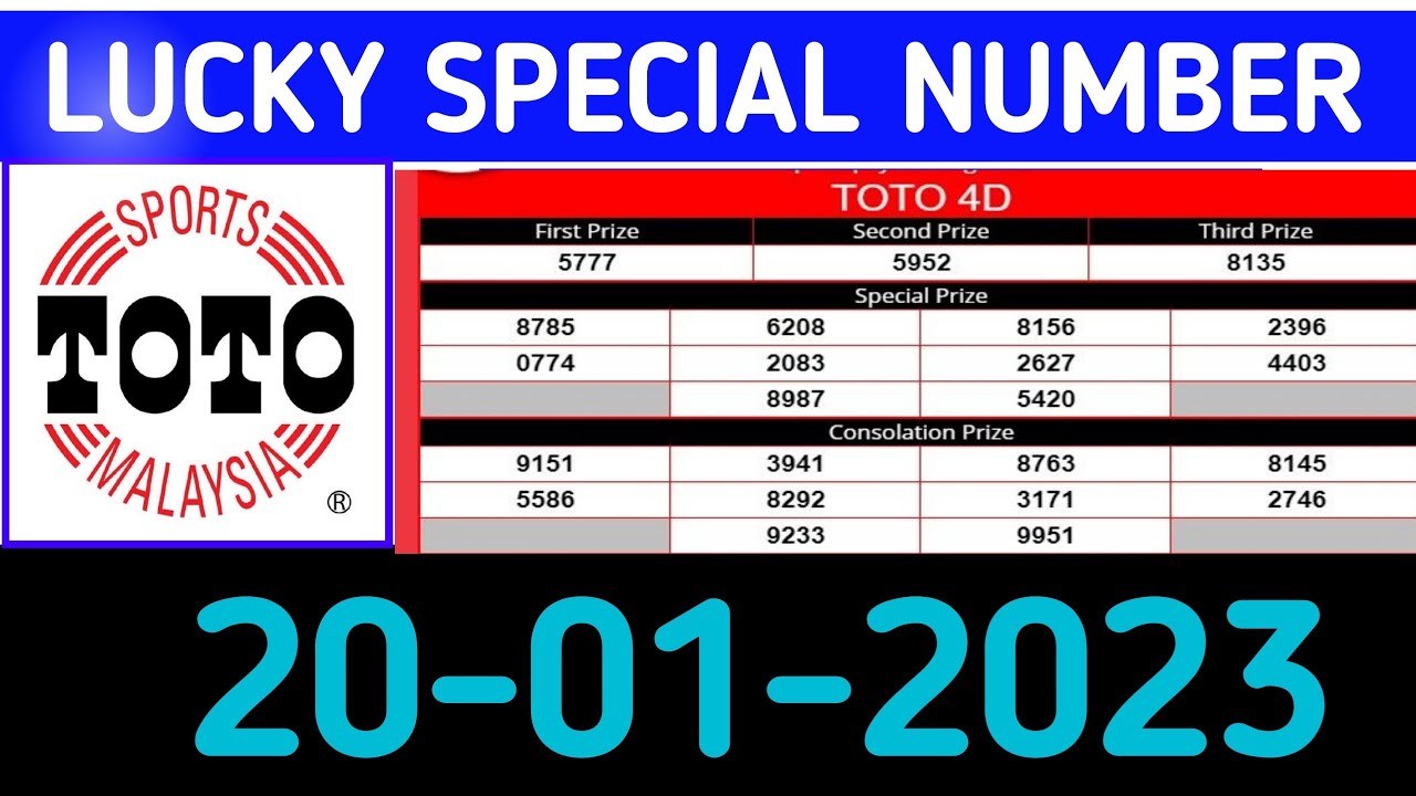 20-1-2023 4d gd lotto lucky special number today - YouTube
