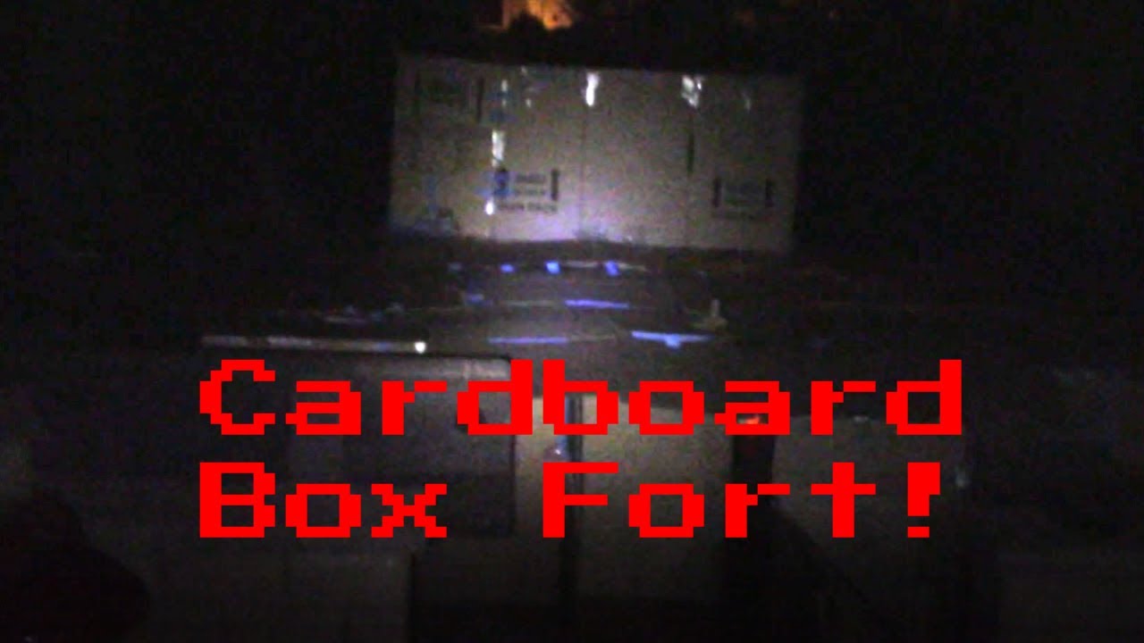 Two Story Cardboard Box Fort! - YouTube