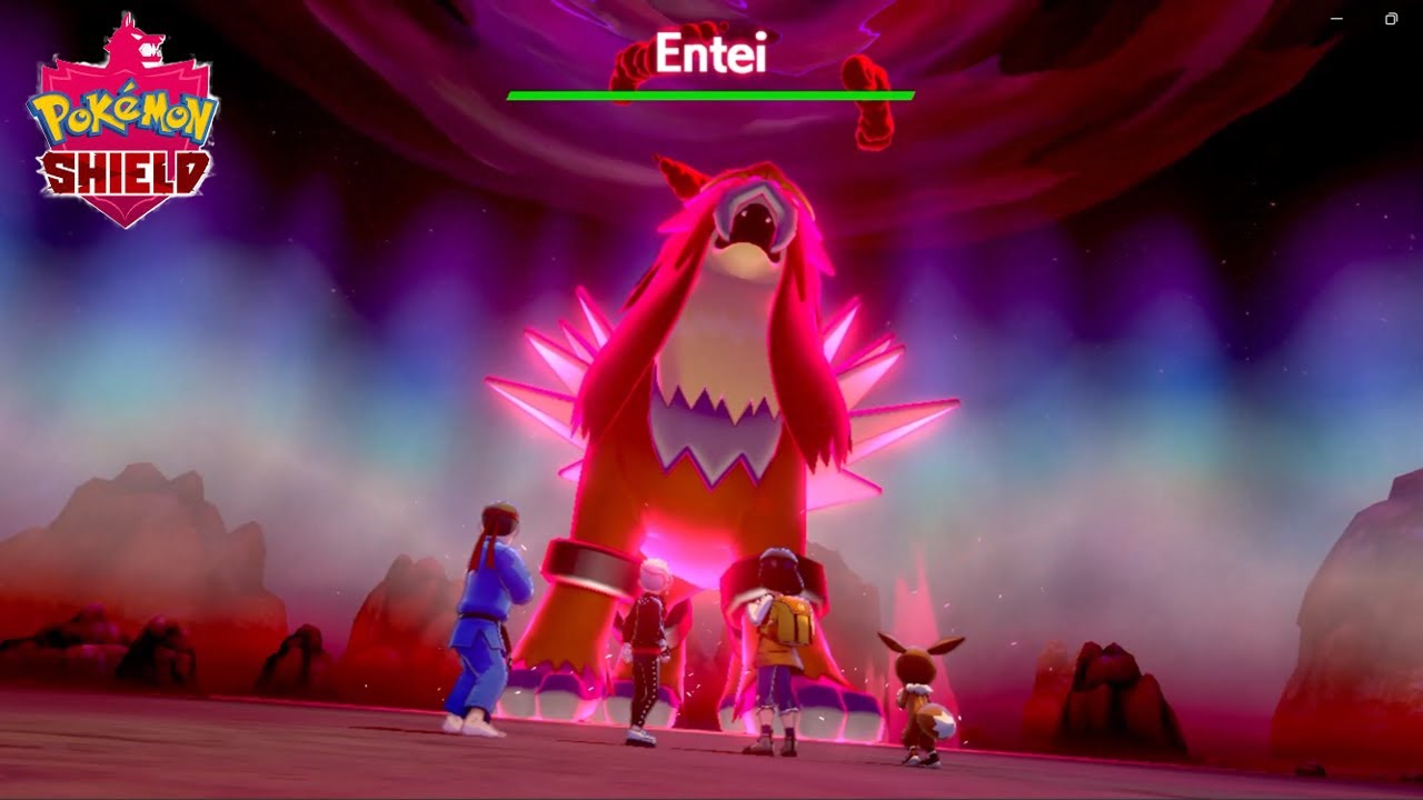 Pokemon Shield - Crown Tundra - Max Lair - Dynamax Adventures - Entei # ...