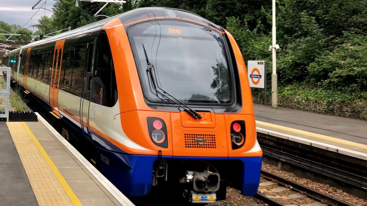 Sound of London’s Overground Class 710/2 Aventra train departing - YouTube