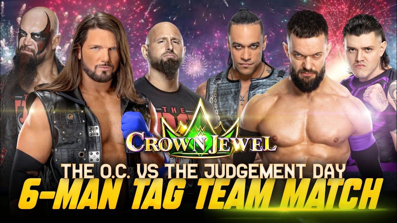 The O.C. Vs The Judgement Day At Crown Jewel 2022💥|| Wyatt 6 Faction⭕ ...