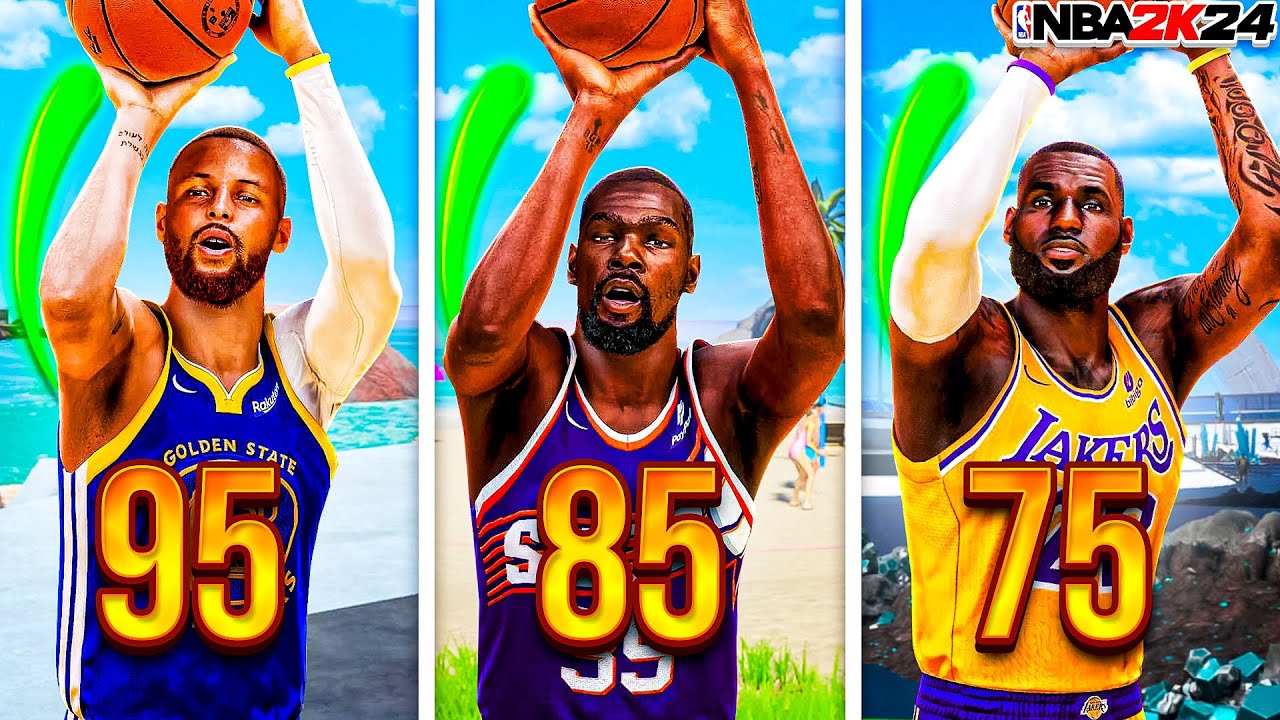 BEST JUMPSHOTS FOR ALL BUILDS + 3PT RATING in NBA 2K24! HIGHEST GREEN ...