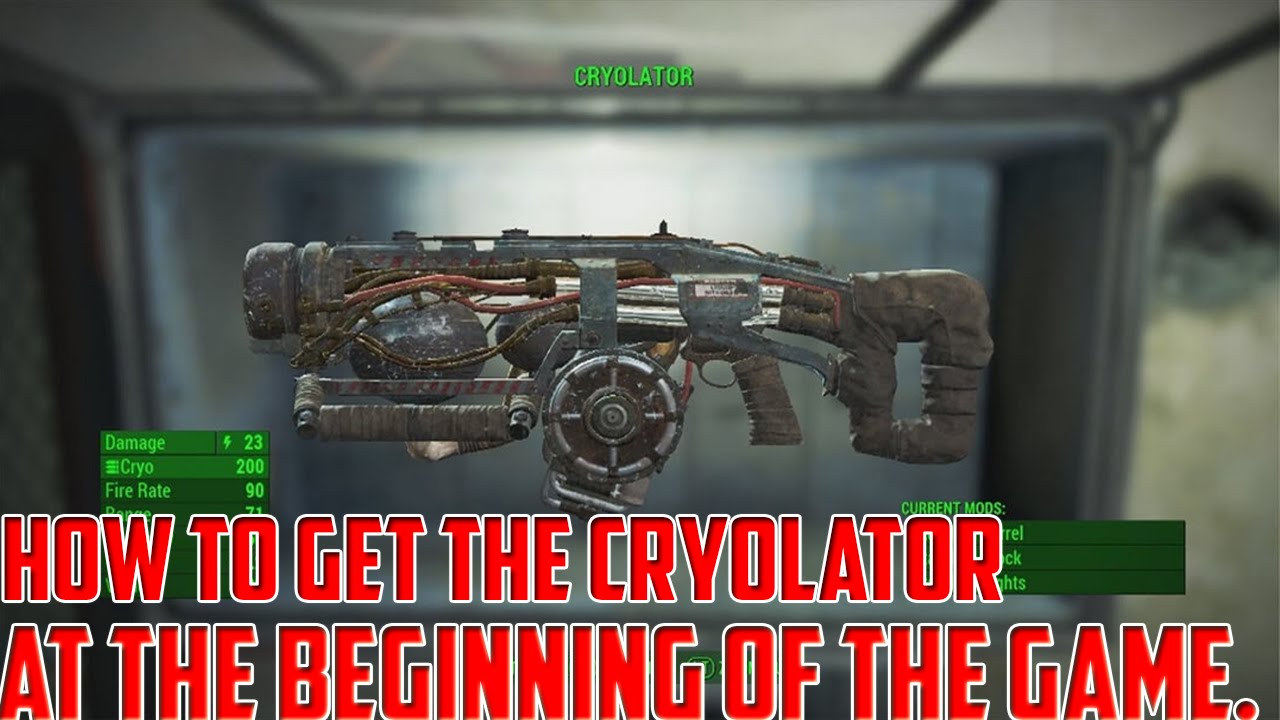Fallout 4: How to Get the Cryolator at the Beginning of the Game - YouTube