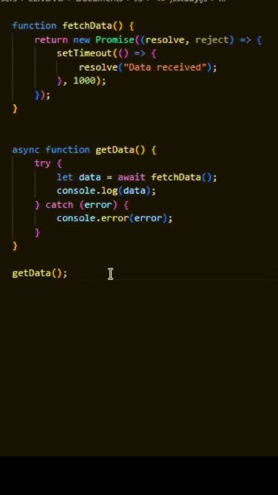 Asyncawait In Javascript Javascripttutorial Async Asyncawait