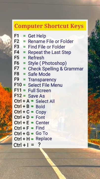 "Mastering Computer Shortcut Keys | Boost Your Efficiency! #computer_trick" #digital hobbies ...