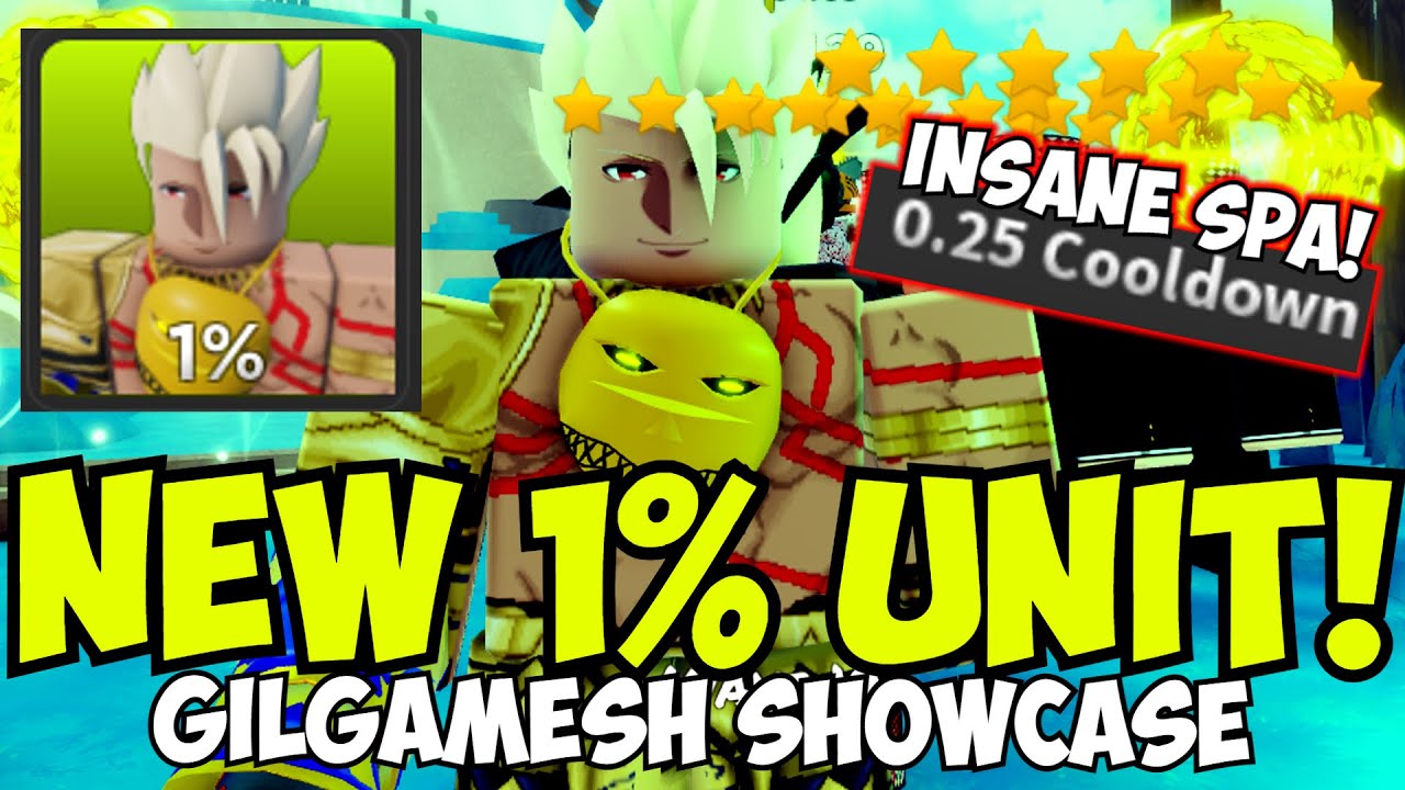 New 1% Unit Gilgamesh Has INSANELY OP SPA! | Ultimate Tower Defense Showcase - YouTube