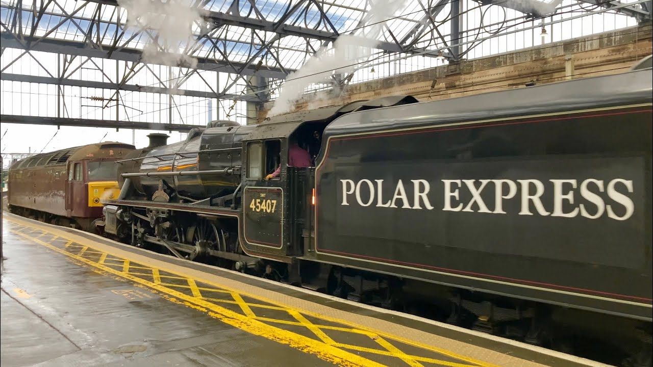 The POLAR EXPRESS Returning Back To BASE For CHRISTMAS! (BLACK 5 + TWO ...