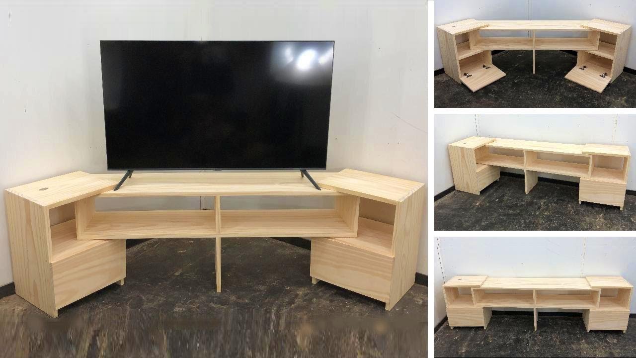 Rack ARTICULABLE Moderno Paso a Paso - Tutorial de Carpintería - YouTube