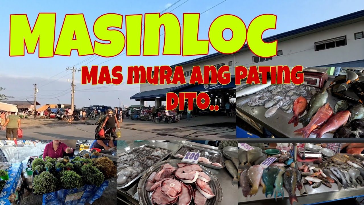 Masinloc Zambales | Bagsakan at Palengke sa harap ng dagat.. - YouTube