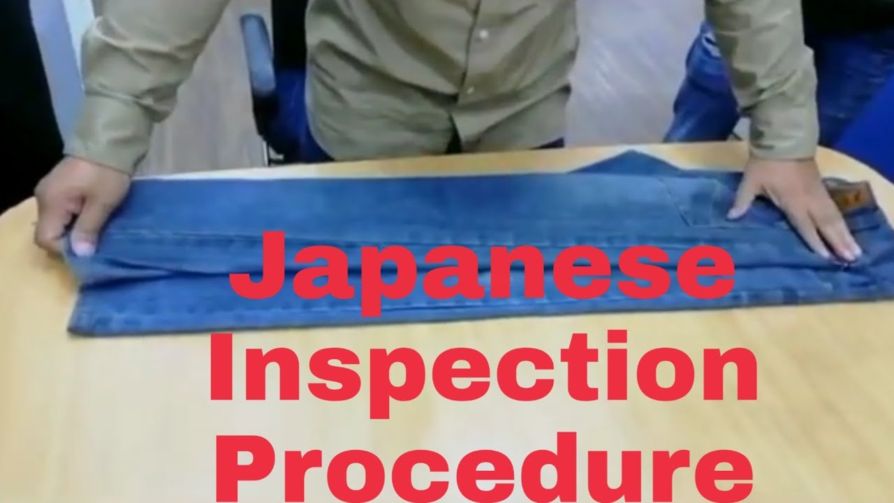 Qc Inspection 5 Pocket Basic Danim Pant Japanese inspection procedure ...