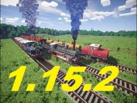 How to download & install TRAINS MOD!!! In minecraft launcher 1.15.2 ...
