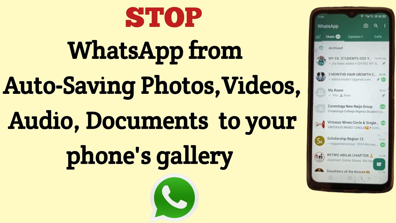 Stop Media Auto-Save on WhatsApp - YouTube