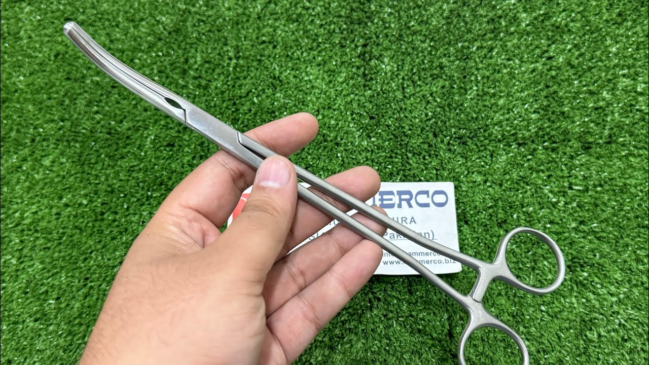 Rogers Hysterectomy Forceps Atraumatic, Curved OB/Gynecology Clamp ...