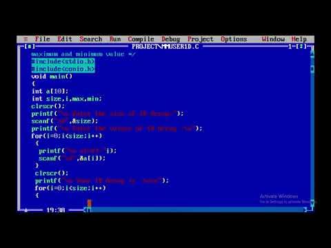 How to find maximum & minimum value in 1D Array || Beginners Coding ...