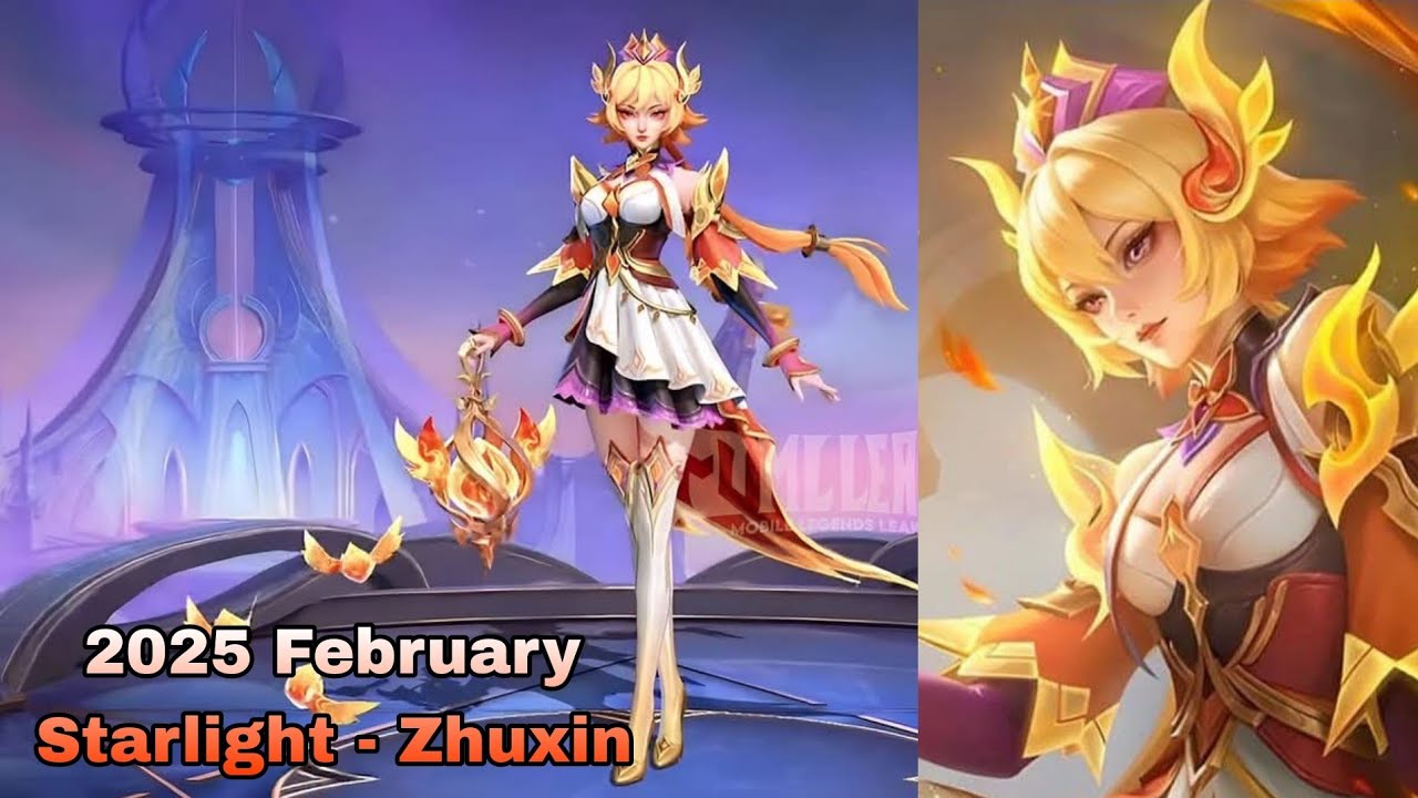 February 1 ရက်ကျ 💎300 နဲ့ဝယ်လို့ရမဲ့ Zhuxin Starlight Skin ရဲ့ Gameplay ...