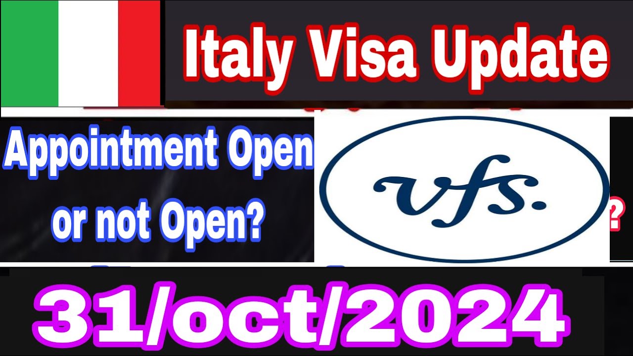 Italy Visa New Update | Italy Visa Appointment New Update | Italy ...