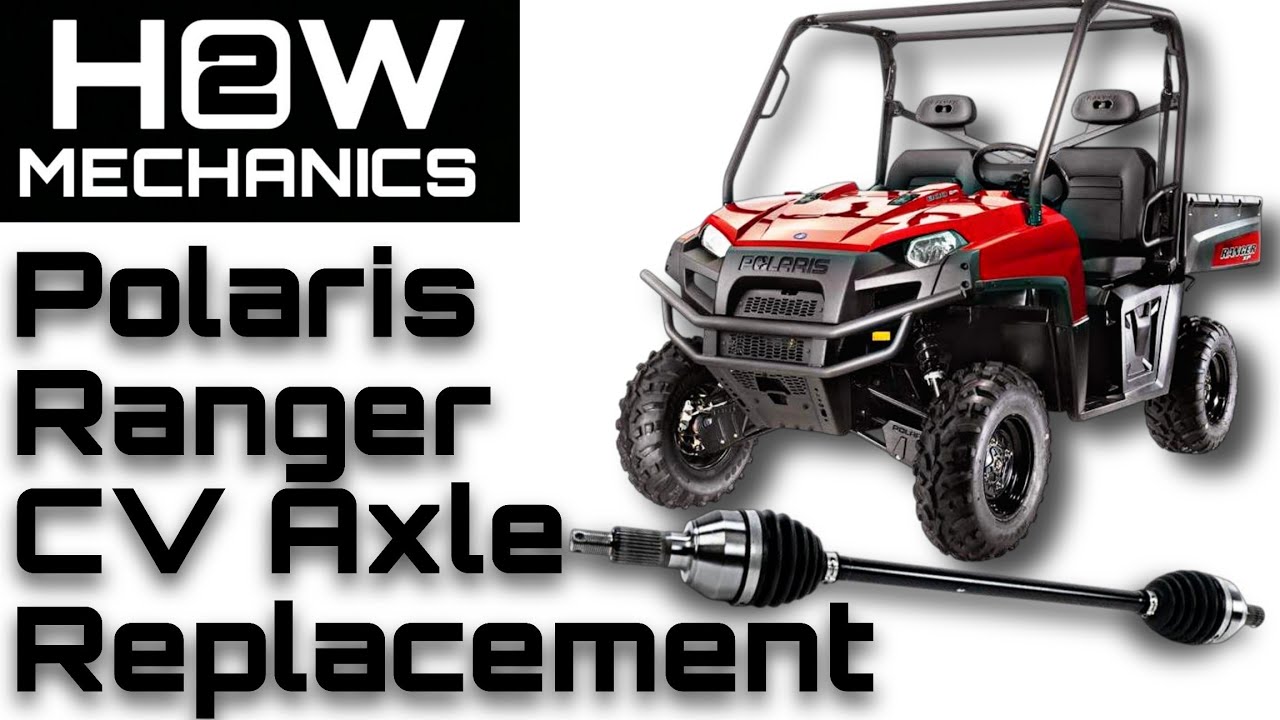 How to Replace CV Axles & Wheel Bearings on a Polaris Ranger - YouTube