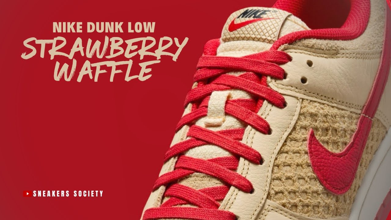 STRAWBERRY WAFFLE 2024 Nike Dunk Low | DETAILED LOOK + PRICE - YouTube