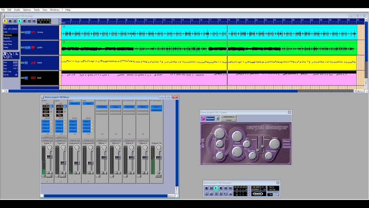 Magix Midi Studio 2004 Deluxe - demo song - YouTube