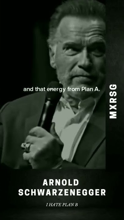 Arnold Schwarzenegger: I HATE PLAN B! - YouTube