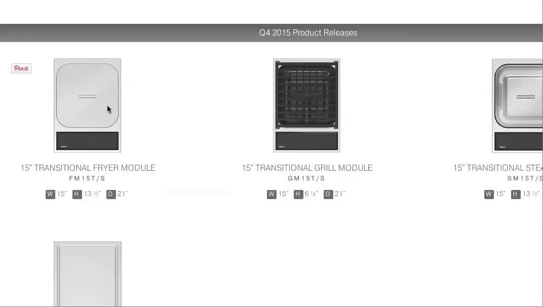 High End appliances Wolf cooktop modules - YouTube