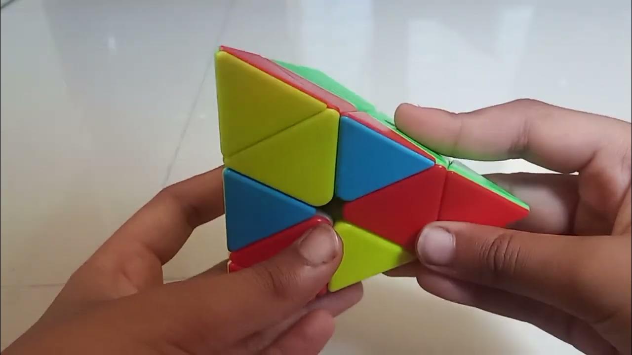 how to solve pyramix cube in a different way so easy - YouTube