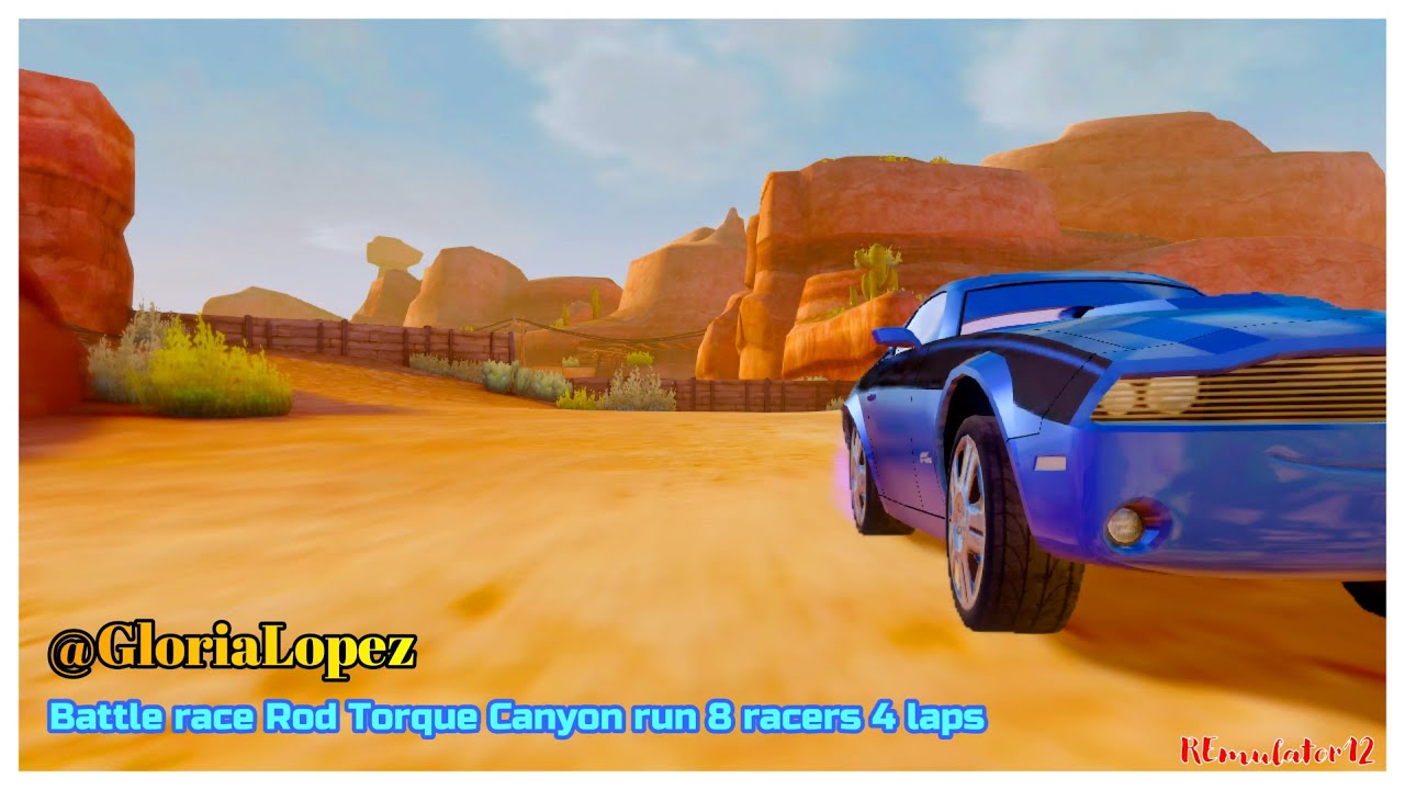 Cars 2 The Video Game | Rod Torque Redline - Battle Race (8 Racers) | Canyon Run 4 Laps - YouTube