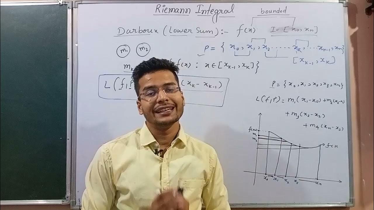 Riemann Integral: Darboux Upper And Lower Sums - YouTube