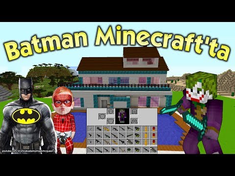 Örümcek Bebek Batman'i Minecraft'a Gönderdi Joker Onu Bekliyor Minecraft Maceraları Yeni Bölüm
