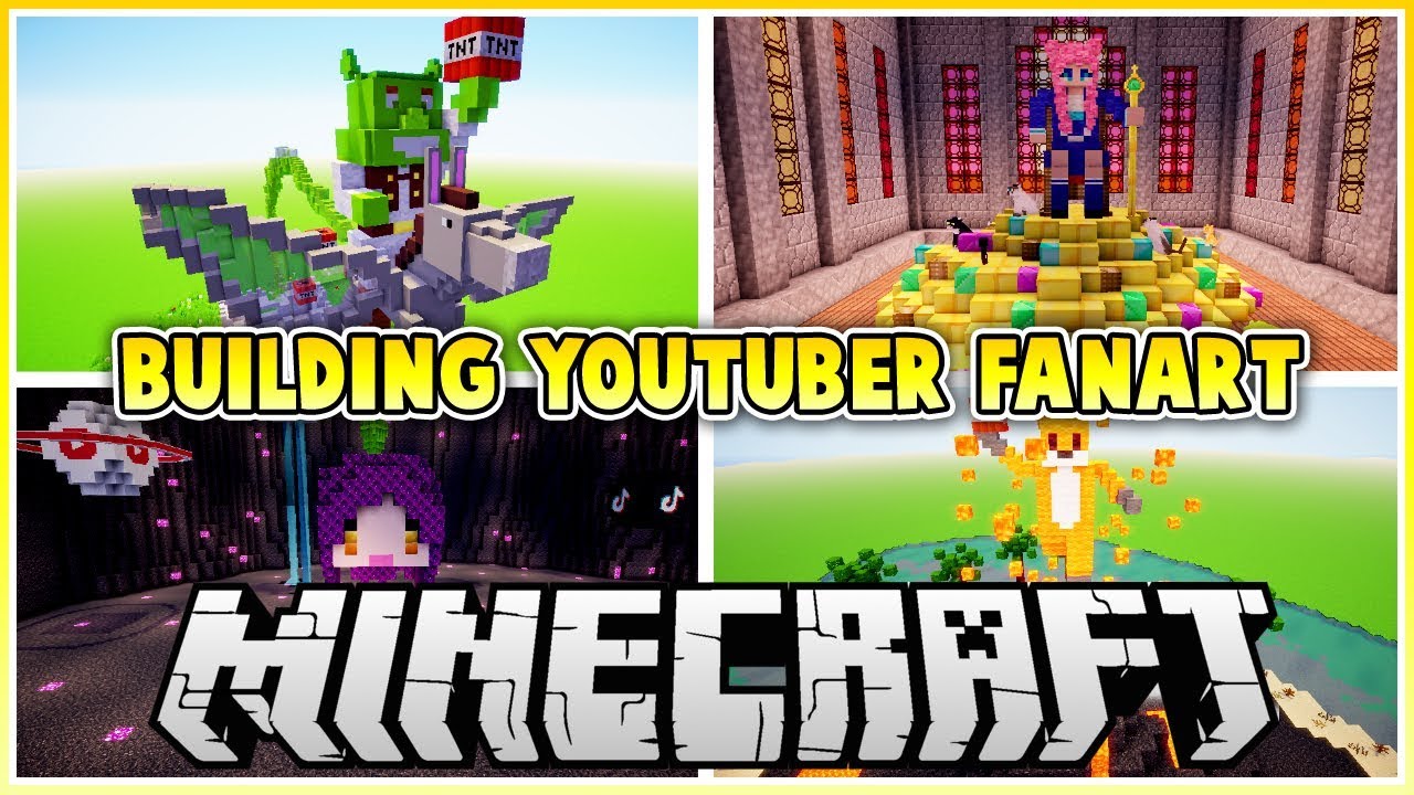 I Used Minecraft to Make Fanart for Youtubers! - YouTube