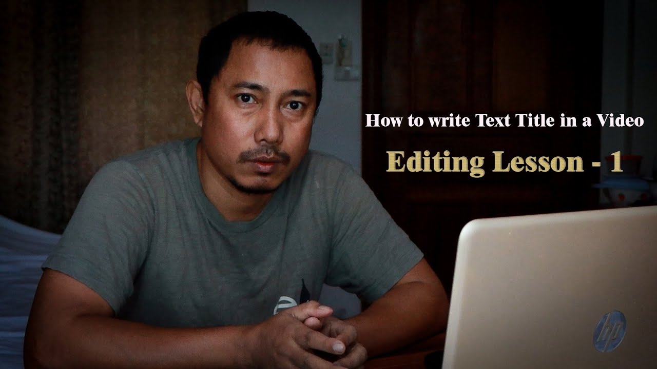 How to write Text Title in a Video, Editing Lesson -1,Bala Gyi - YouTube