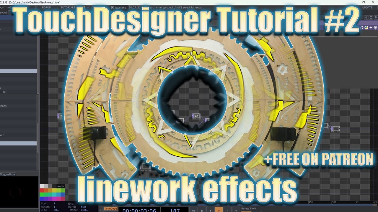 TouchDesigner Linework Effect - Projection Mapping #2 - YouTube