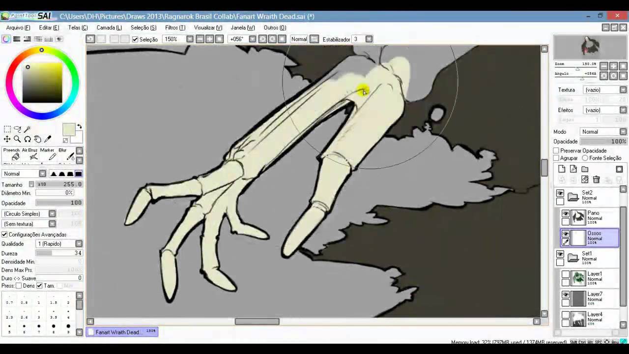 Speedpaint Fanart Wraith Dead Ragnarok - YouTube