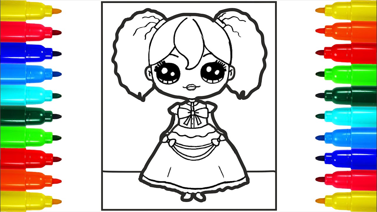 Puppy Playtime Doll Coloring pages - YouTube