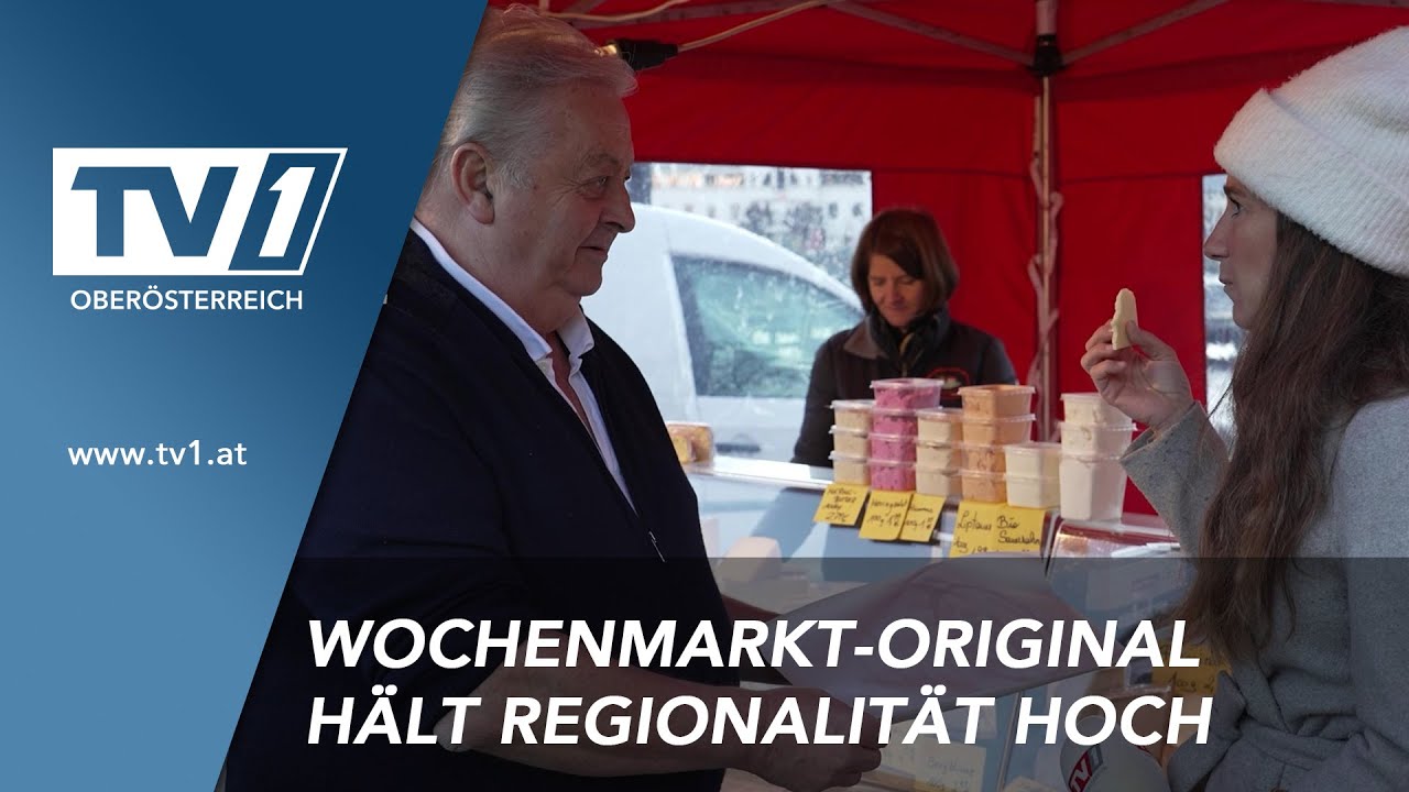 “Standler” seit 43 Jahren am Gmundner Wochenmarkt - YouTube