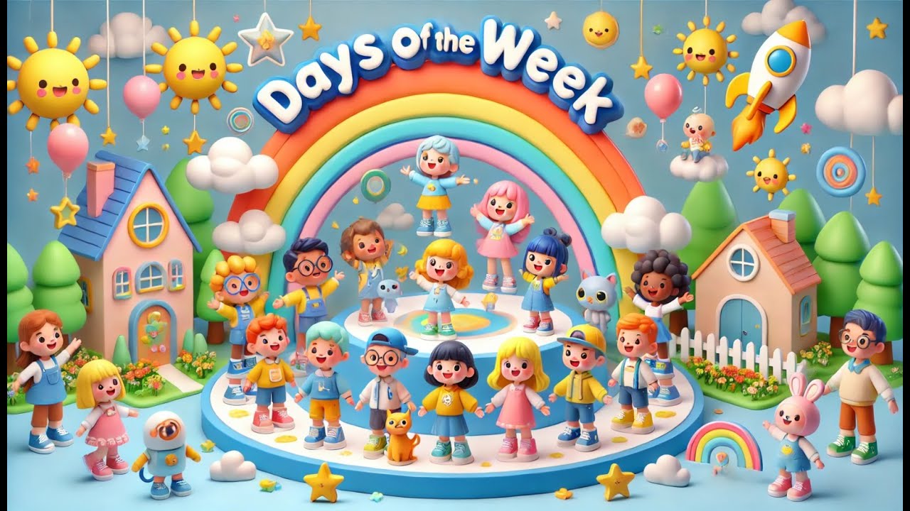 Days of the Week Song | Educational Songs for Kids | 7 Days a Week ...