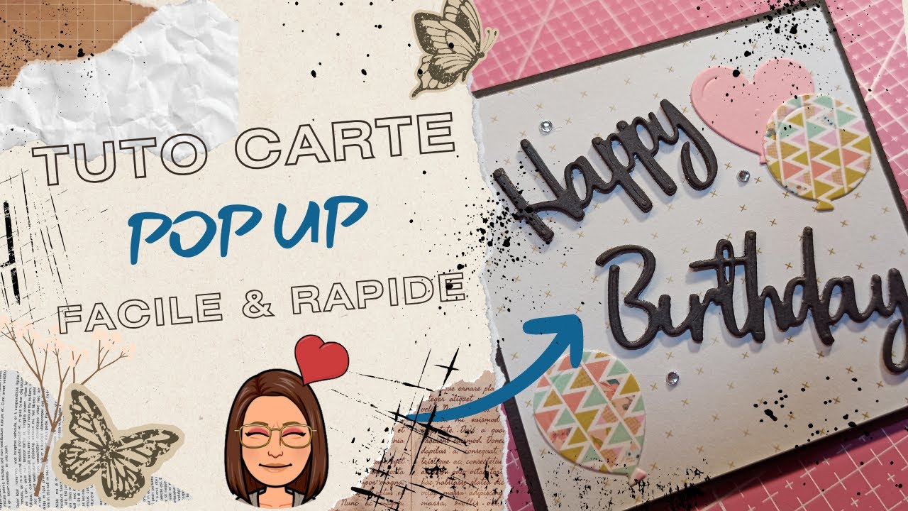 TUTO: ENCORE UNE BELLE IDEE DE CARTE POP UP SUPER SIMPLE - YouTube