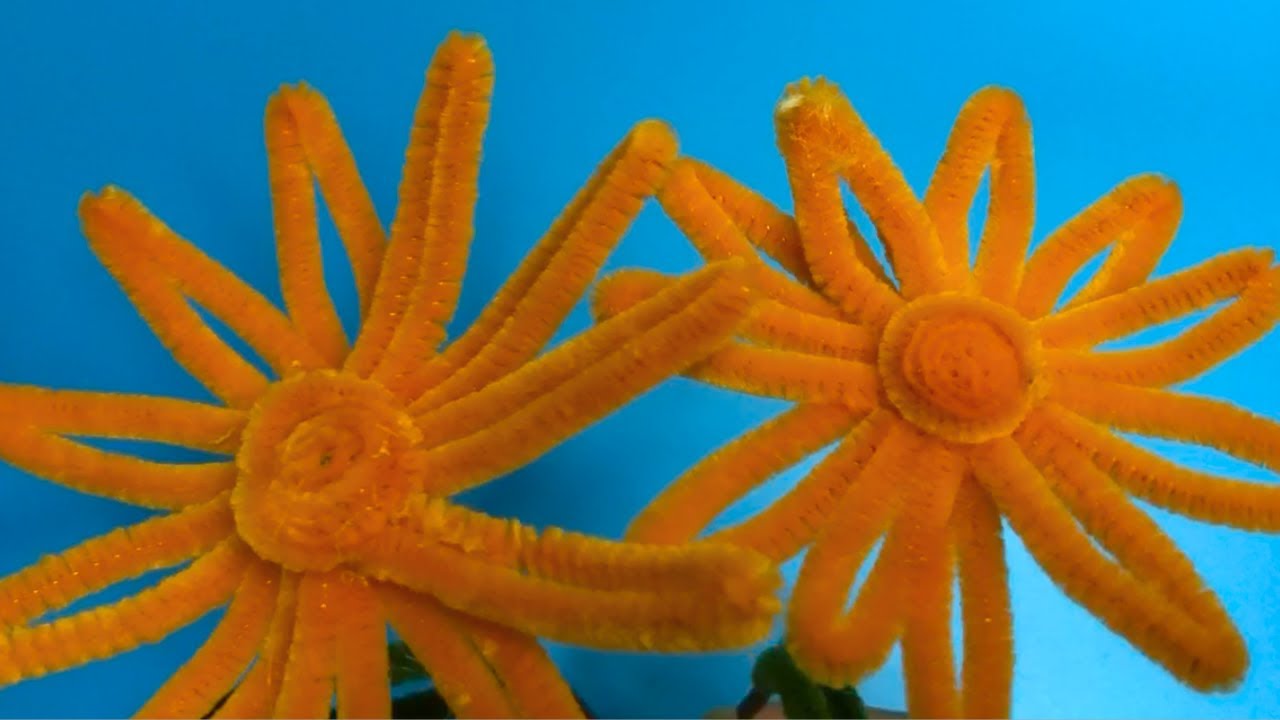 Easy way to make Beautiful Wild Sunflower 🌻 Handmade diy pipe cleaner ...