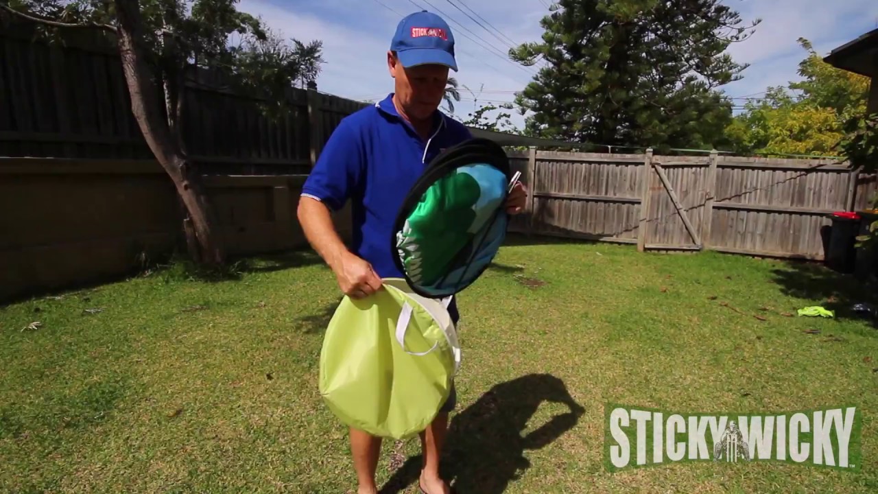 Sticky Wicky Keeper - Easy set up. Easy pack down. - YouTube