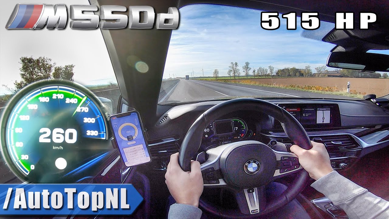 515HP BMW M550d QUAD TURBO on AUTOBAHN (NO SPEED LIMIT) by AutoTopNL ...
