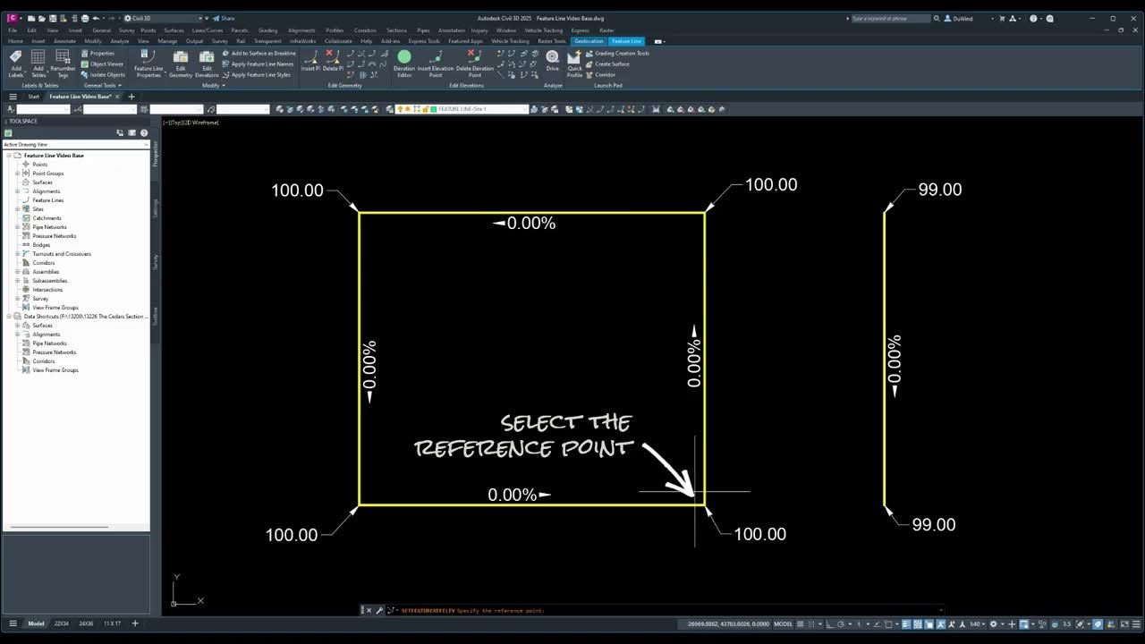Set Elevation by Reference - YouTube