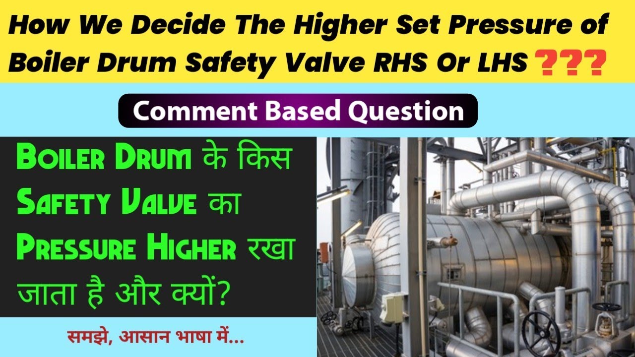 How will decide which Safety Valve RHS or LHS has Higher Set Pressure ...