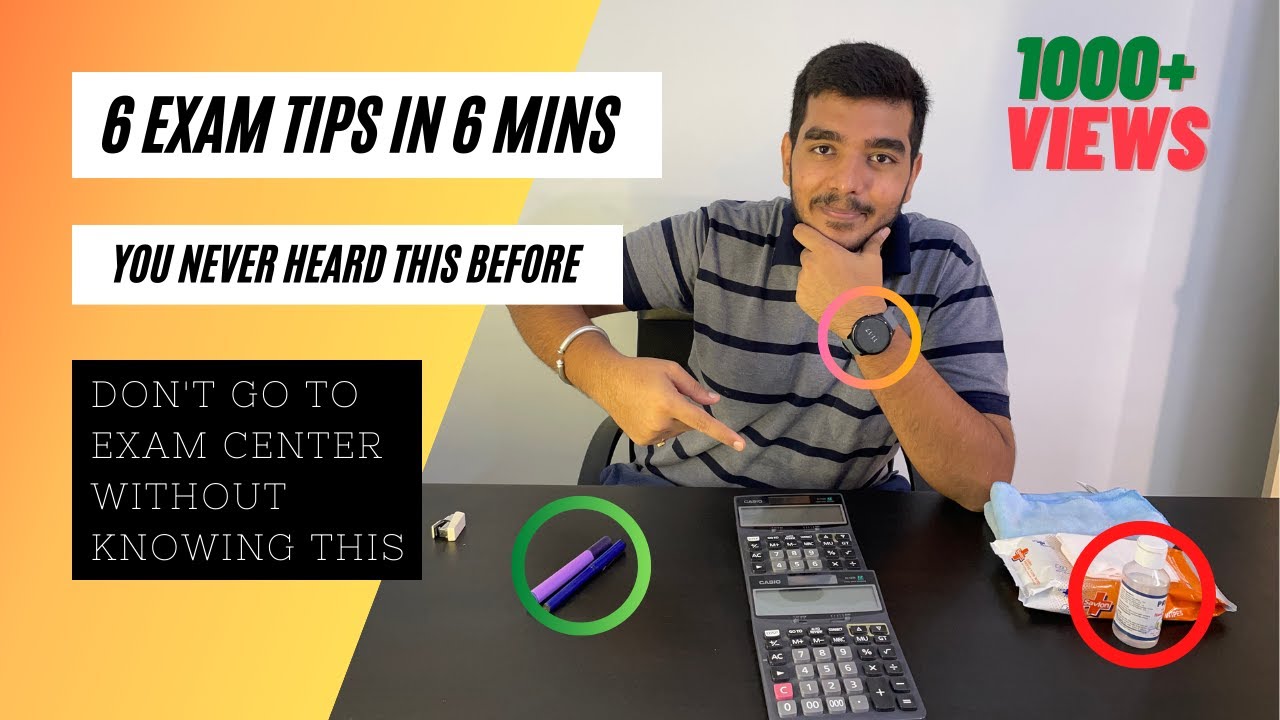 6 EXAM TIPS YOU HAVE NEVER HEARD BEFORE | DEC 21 EXAMS | 6 MINS | FOR ...