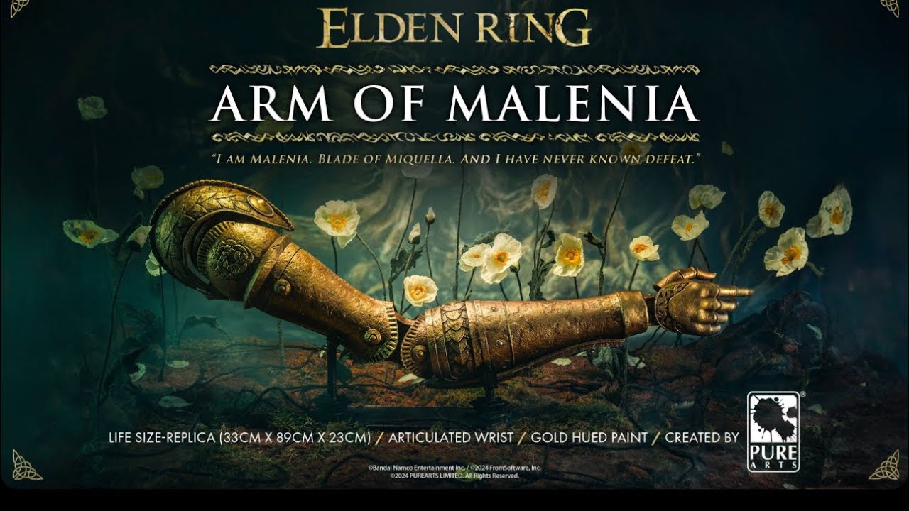 ELDEN RING ARM OF MALENIA (LIFE-SIZE REPLICA) is €449.99 - YouTube