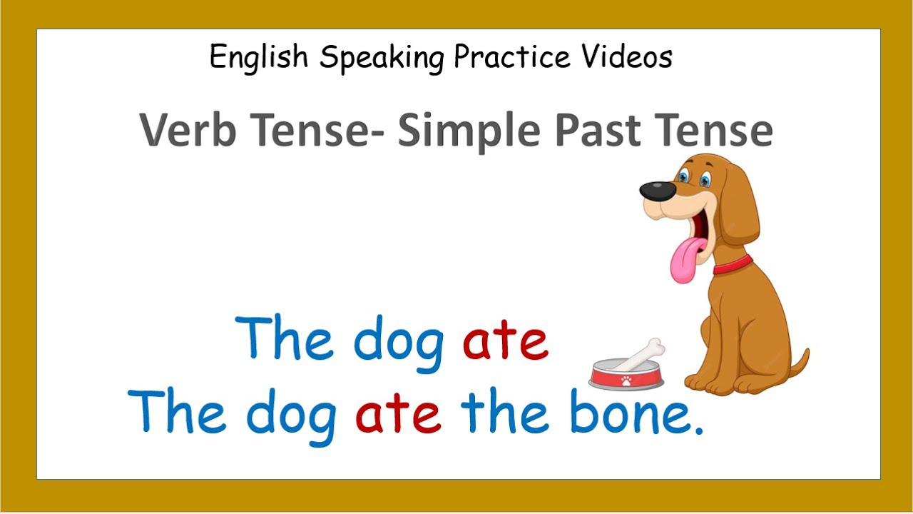 Short Sentences in Simple Past Tense |Simple Past Tense| Learn English ...