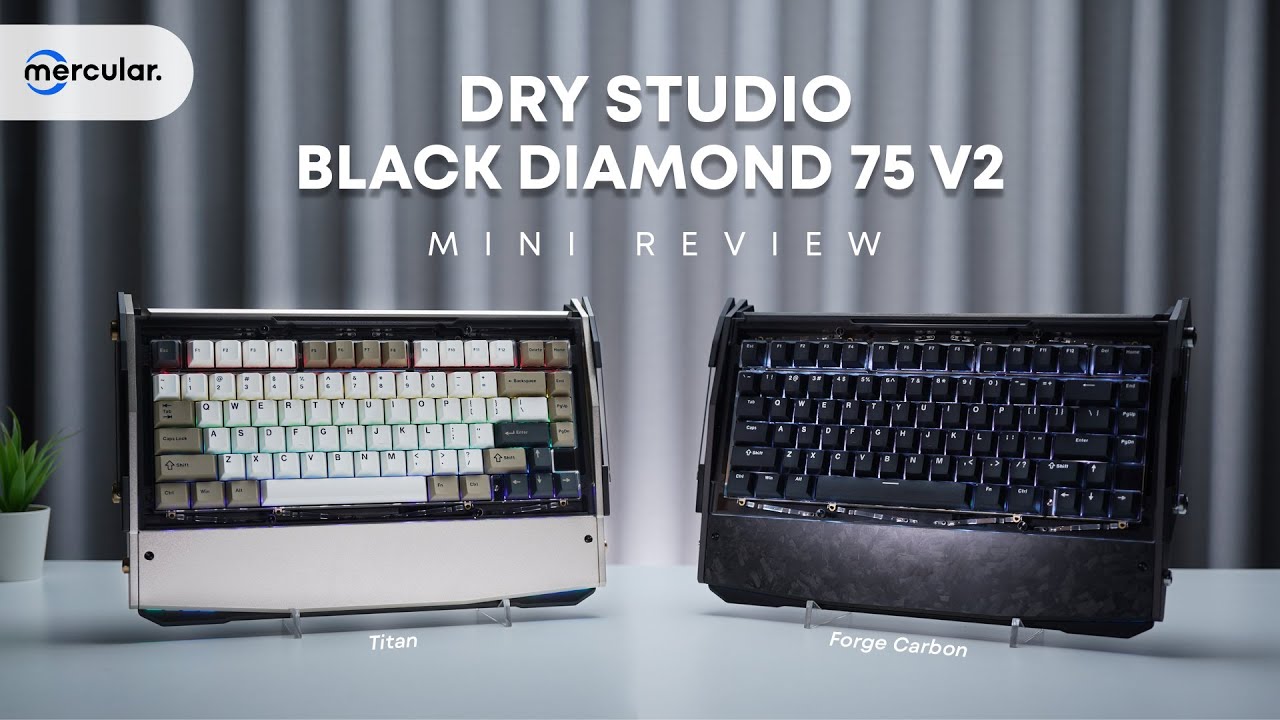 รีวิว Dry Studio Black Diamond 75 V2 - คัสตอมเกมมิ่งคีย์บอร์ดสีใหม่สวยแซง ซิ่งแรง 2 เท่า - YouTube