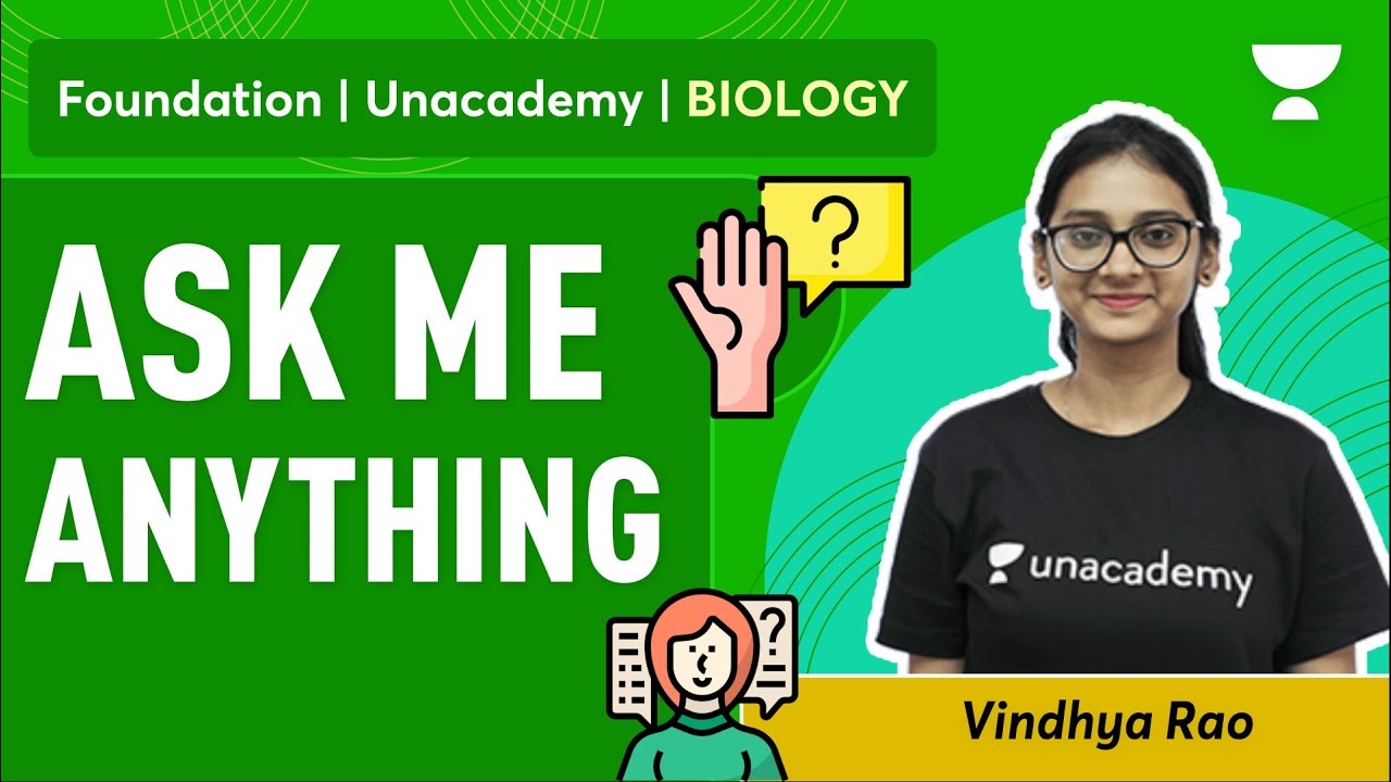 Ask Me Anything | Biology | Class 9th & 10th | NTSE | Foundation | Vindhya Rao - YouTube