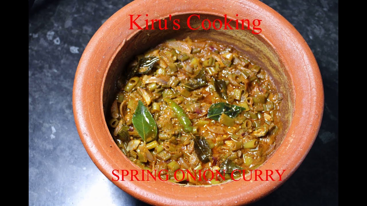 How to make spring onion curry #Springonionpirattal #onion # ...