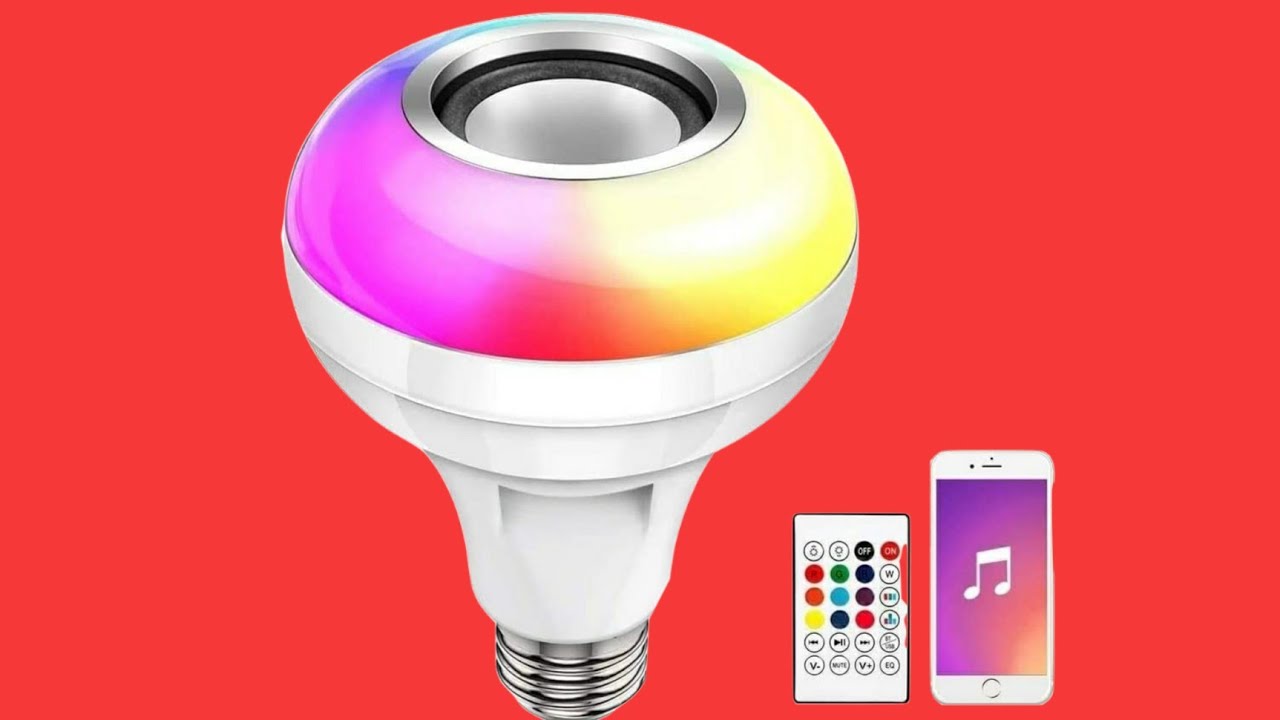 @accessoriesroy Wireless Speaker, RGB Music Bulb, Color Changing ...