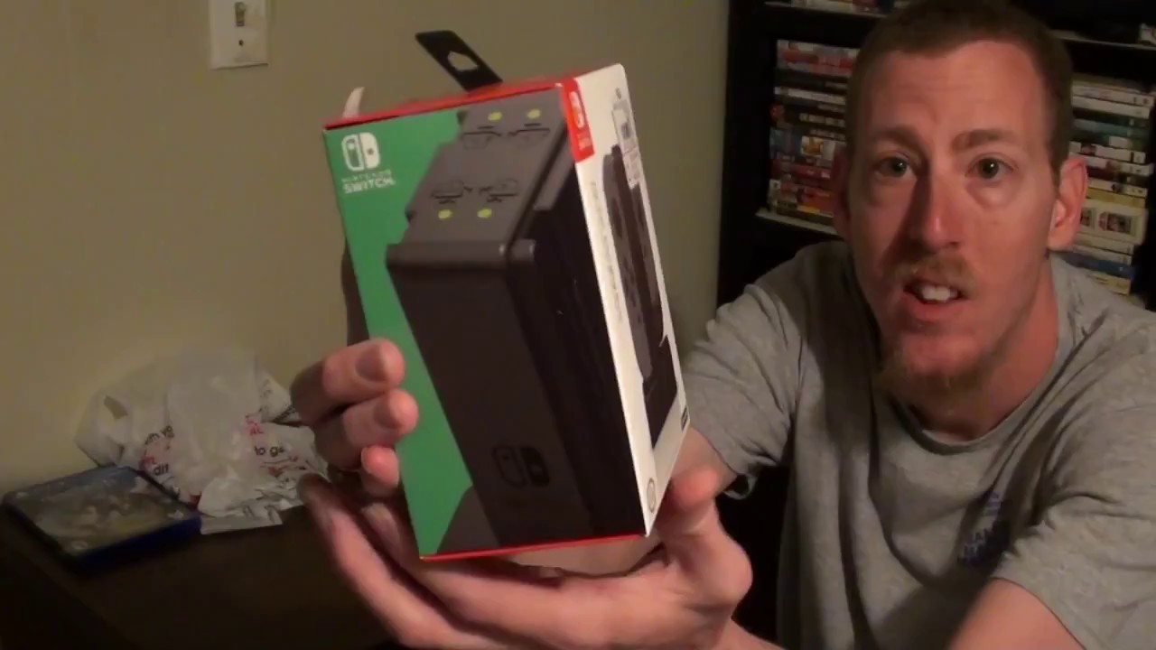 Nintendo Switch Joycon Charging Dock Unboxing - YouTube